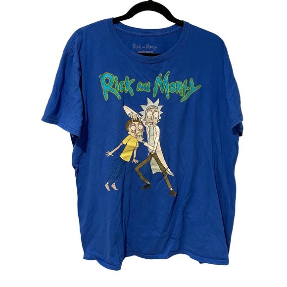 Adult Swim | Shirts | Adult Swim Rick And Morty Xl Cotton Blue Short ...